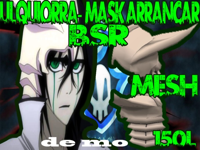 Second Life Marketplace - Ulquiorra- Mask Arrancar(MESH)[BSR] (DEMO)