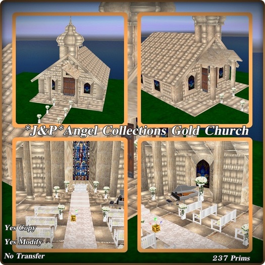Second Life Marketplace - *J&P*Angel Collections Gold Church---BOX
