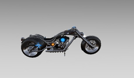 Second Life Marketplace - Art Bike Death Rider Choppers, bikes v.2.1 Box