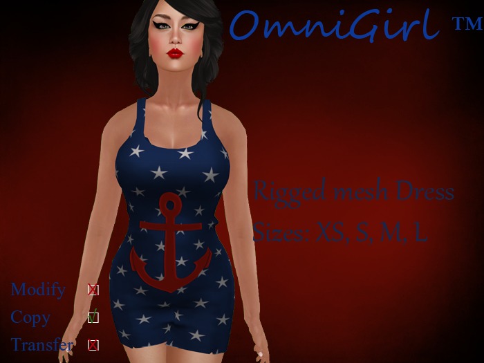 Second Life Marketplace - Anchor mesh dress [OmniGirl]