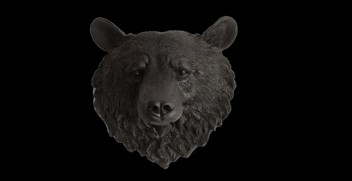 Second Life Marketplace - Black resin bear-head full perms texture
