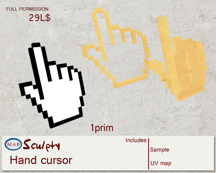 Second Life Marketplace - *~M`n B*~ HandCursor (box)
