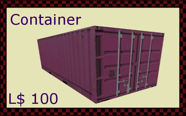 Second Life Marketplace - Conex Trailer - Pink v1.0