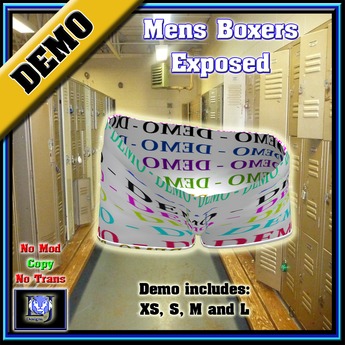 Second Life Marketplace - (LJ Designs) - Men's FurFound Exposed Boxers ...