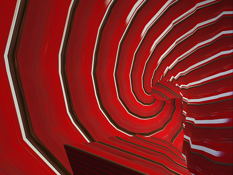 Second Life Marketplace - Red Alien Code Triple - Abstract Sculpture