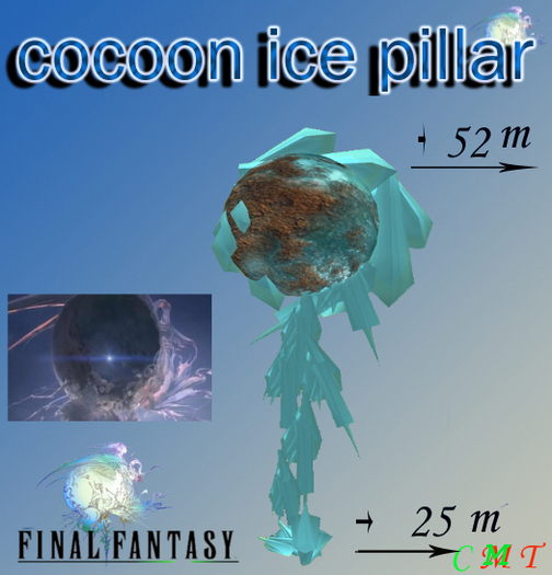 Second Life Marketplace - Cocoon Ice Pillar C / M 52 M tall 12 prims ...