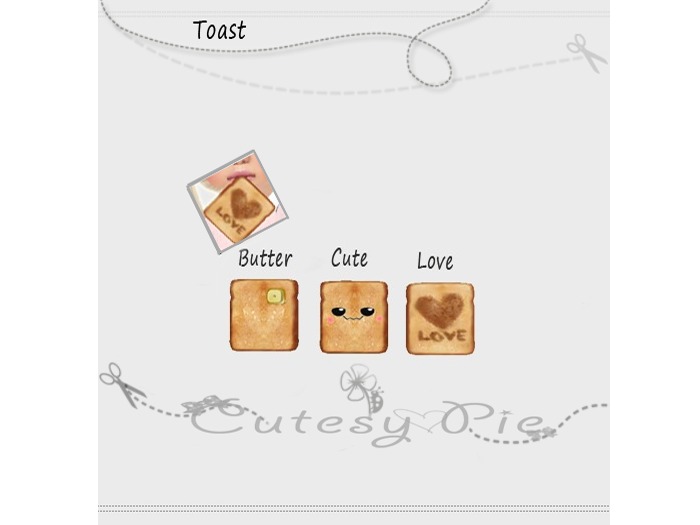 Second Life Marketplace - {Cutesy Pie} Cute Toast ToddleeDoo