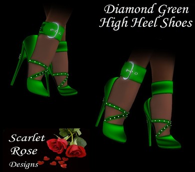 Second Life Marketplace - S.R.D. ANGELIA GREEN + DIAMOND GREEN HIGH ...