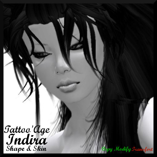 Second Life Marketplace - DEMO - Tattoo'Age - Indira Skin & Shape blanche