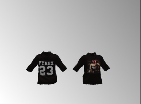 Second Life Marketplace - [BG] Pyrex 23 Black Hoodie