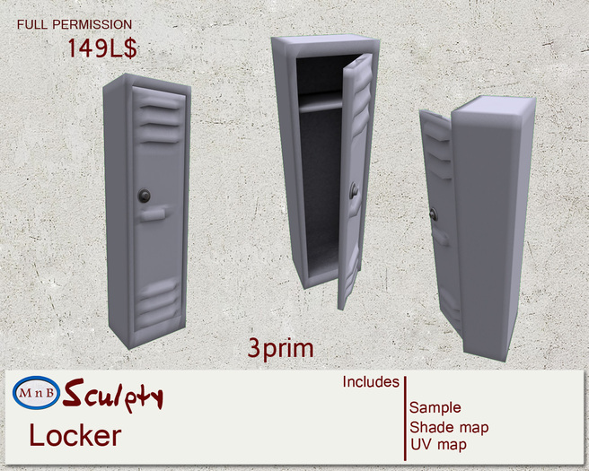 Second Life Marketplace - *~M`n B~* Locker (box)