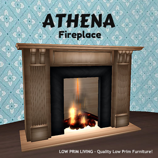 Second Life Marketplace - ON SALE - Athena Fireplace [texture ...