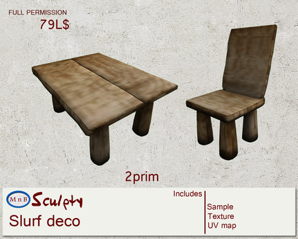 Second Life Marketplace - *~M`n B~* Slurf deco 10