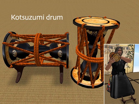 Second Life Marketplace - HAYASHI - Japanese theatre musician set - 囃子