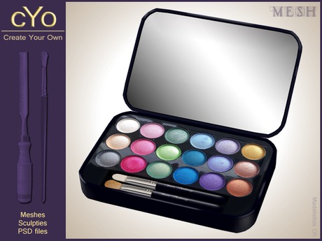 Second Life Marketplace - cYo Makeup Palette, full perms mesh ...