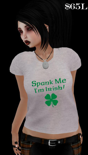 Second Life Marketplace Lollipops Spank Me White Tee