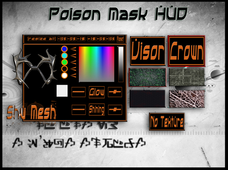 Second Life Marketplace - -poison mask HUD included-DEMO