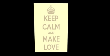 Second Life Marketplace - Keep calm and make love poster mod copy