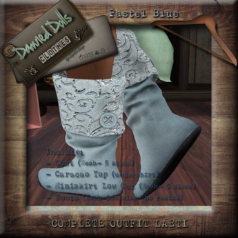 Second Life Marketplace - .:Damned Dolls:. Complete Outfit Laeti BLUE