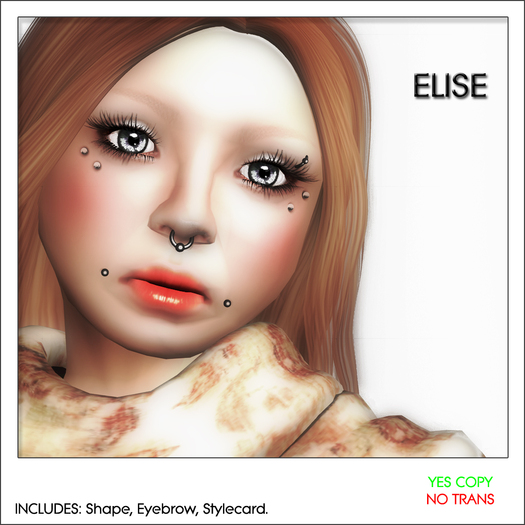 Second Life Marketplace - Shape ELISE [for Glam Affair - Luria] (NO MOD ...