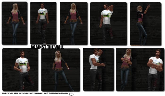 Second Life Marketplace - Sup'poses WALL pose prop