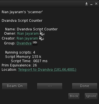 Second Life Marketplace - Dvandva Prim Script Counter