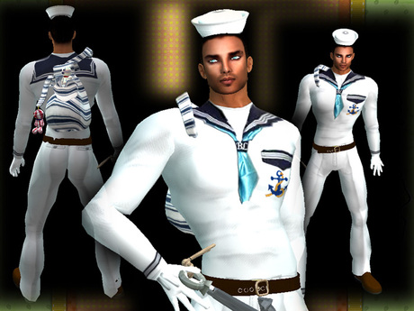 Second Life Marketplace - classic avatar-SAILOR MALE OUTFIT
