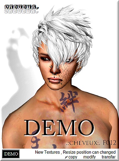 Second Life Marketplace - .:cheveux:.Hair F012 DEMO