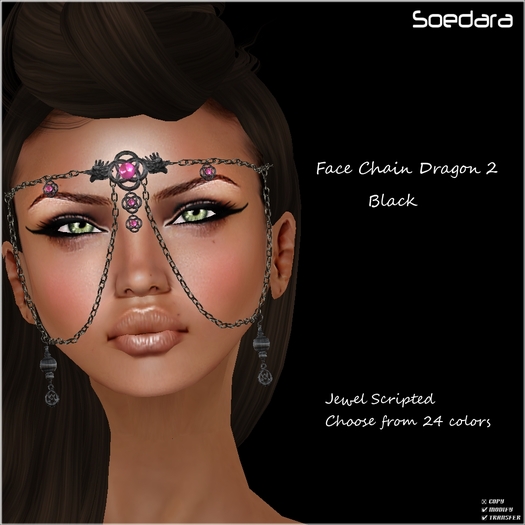 Second Life Marketplace - ~Soedara~ Black Face Chain Dragon 2