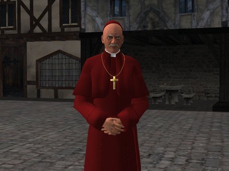 Second Life Marketplace - The Dark Monk Mesh Cardinal Outfit (Red)