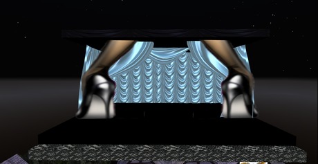 Second Life Marketplace - WZ Burlesque stage Blue Mod copy