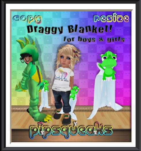 Second Life Marketplace - {PiP} Draggy Blanket Green Draggy