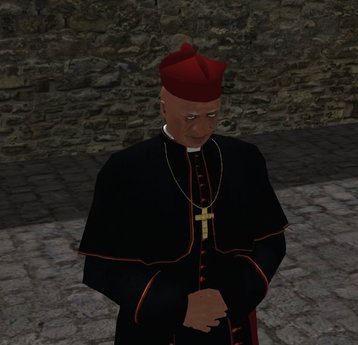 Second Life Marketplace - The Dark Monk Mesh Cardinal Outfit (Black/Red)