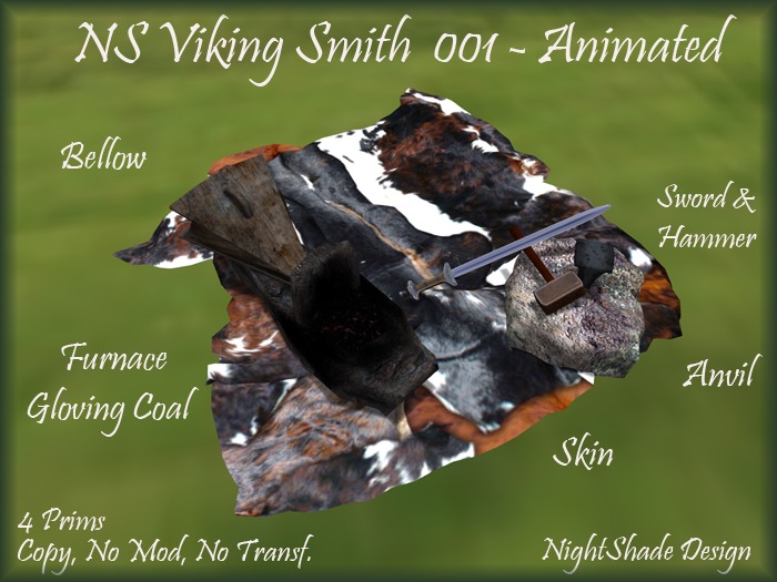Second Life Marketplace - NS Viking Smith 001 (animated)