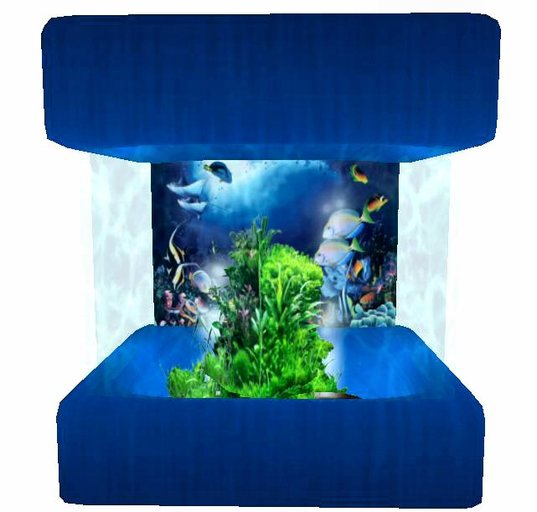 Second Life Marketplace - packaged malibu mini light blue table tank