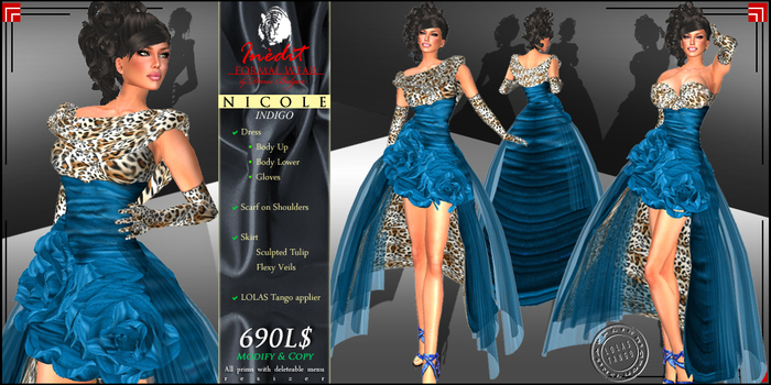 Second Life Marketplace - iNEDIT-FormalW006 *Nicole* Indigo - Formal ...
