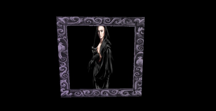Second Life Marketplace - 1 prim Framed high detail witch glamour art