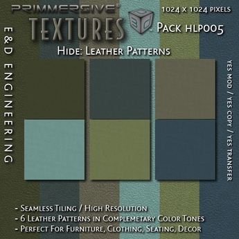 Second Life Marketplace - [HLP005] 6 1024px High Resolution Leather ...
