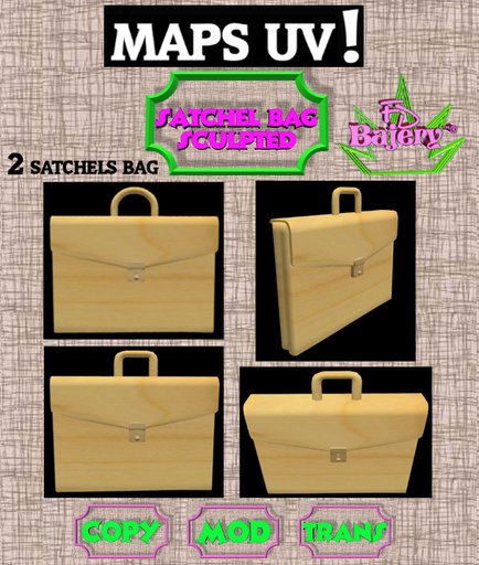 Second Life Marketplace - SATCHELS BAG - BRIEFCASE SCULPTED - SCULPTED ...