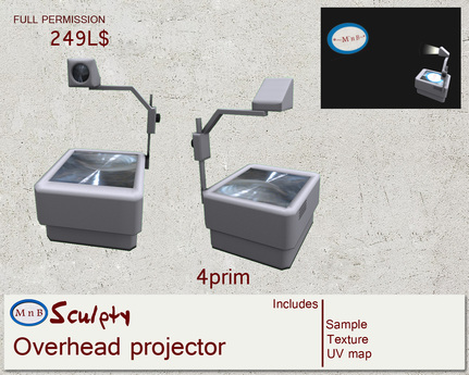 Second Life Marketplace - *~M`nB~* Overhead Projector