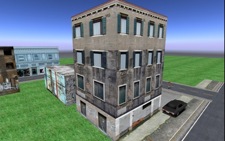 Second Life Marketplace - #114 -4 Story Run Down Office Building -2 ...