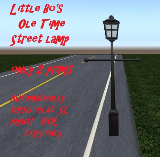 Second Life Marketplace - Ole Time Street Light - Fire Engine Red