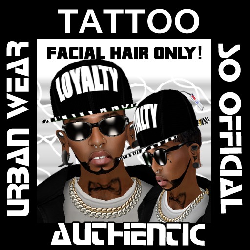 Second Life Marketplace - ::So Official Tattoo Facial hair:: Smooth3