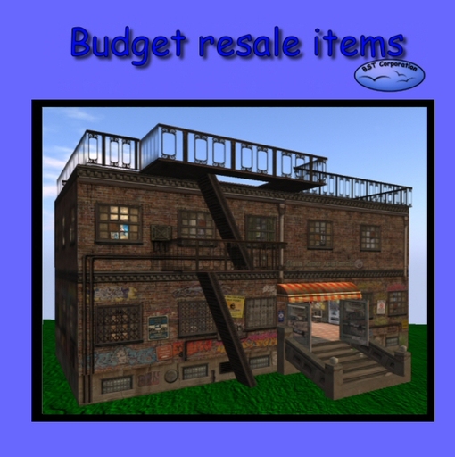 Second Life Marketplace Slum Manor Apartmentsw Fire Escape And Railing Box