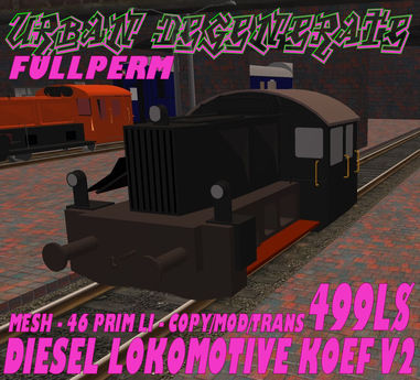 Second Life Marketplace - DIESEL LOCOMOTIVE Koef FULLPERM