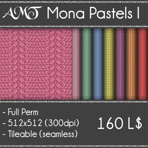 Second Life Marketplace - AMT Mona Pastels I