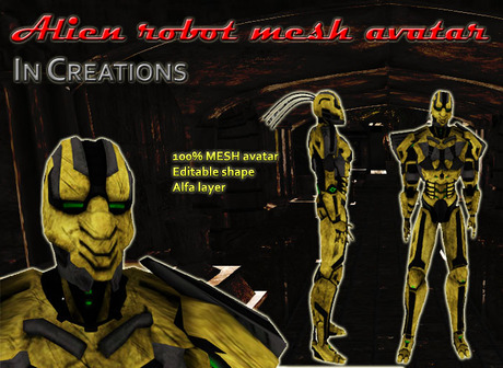 Second Life Marketplace - Alien robot mesh avatar