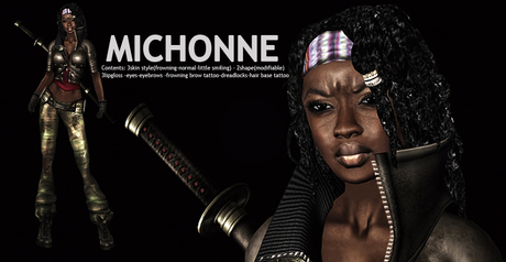 Second Life Marketplace - O.c - [ Michonne Skin & Shape Pack]