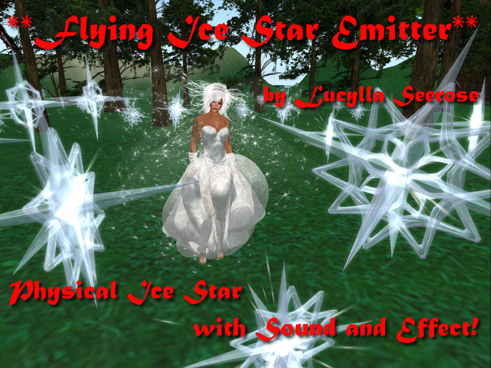 Second Life Marketplace - BOX **Flying Ice Star Emitter** by Lucylla ...