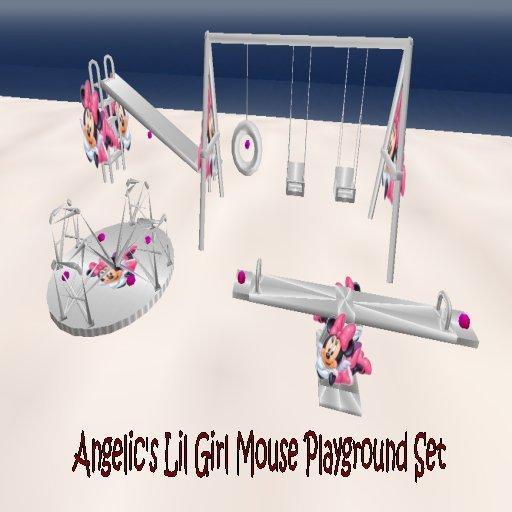 Second Life Marketplace - Angelic's Lil Girl Mouse Playground Set Boxed